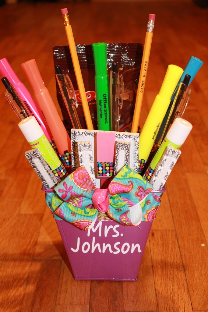 Teacher School Supply Bouquet « Honeysuckle Delight